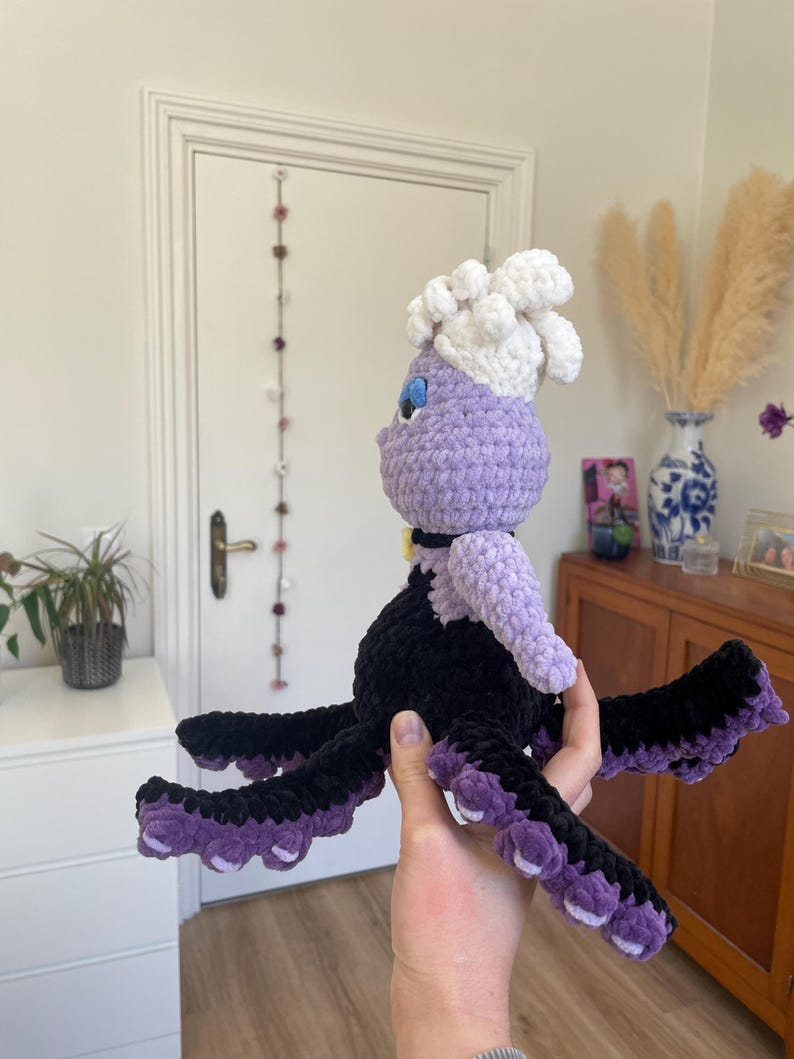 Ursula Crochet Plush Toy Pattern, PDF Ursula Octopus Crochet Plush Toy ...