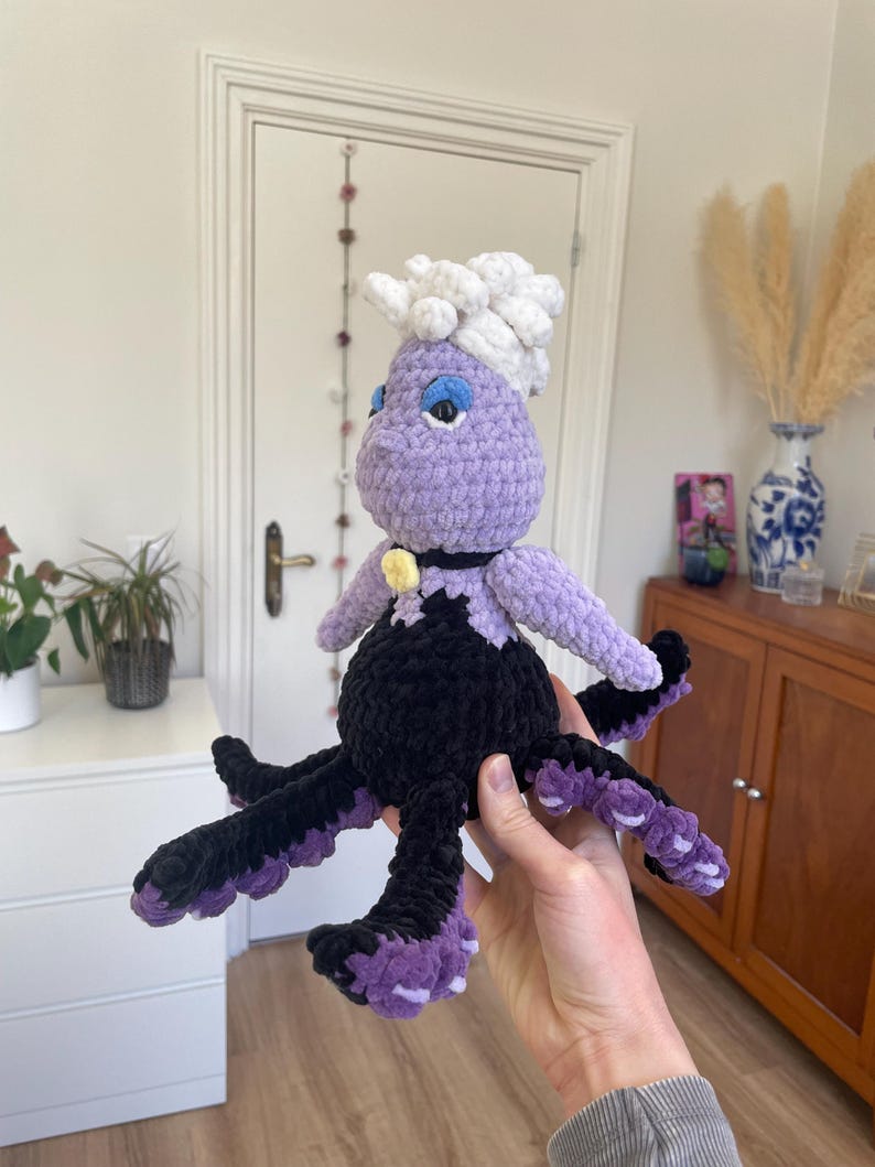 Ursula Crochet Plush Toy Pattern, PDF Ursula Octopus Crochet Plush Toy ...