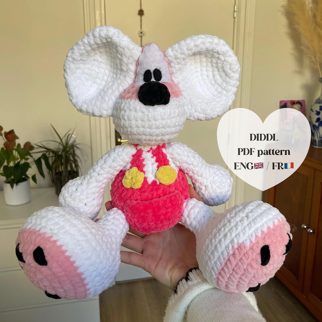 Modèle de peluche DIDDL au crochet français + anglais, PDF patron Diddl ...