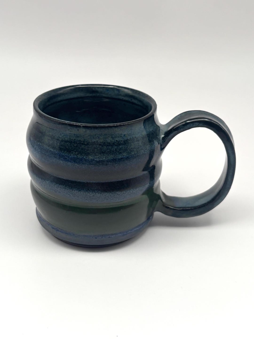 Small Dark Blue Lumpy Tiered Mug - Etsy