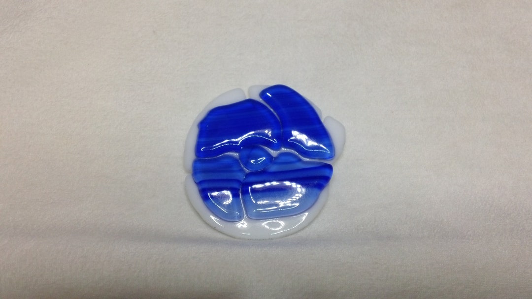 Shell, Blue Shell, Glass Shell, Mosaic Supplies - Etsy