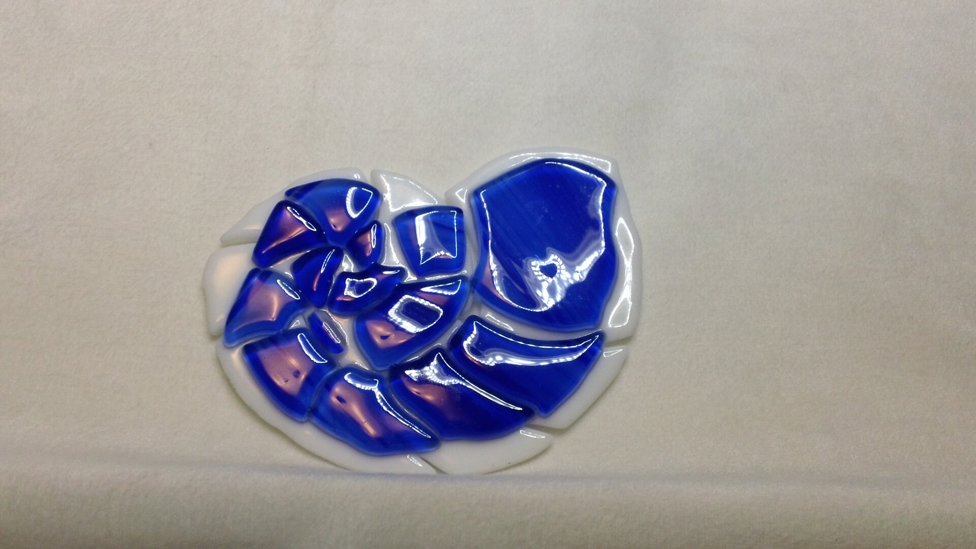 Shell, Blue Shell, Glass Shell, Mosaic Supplies - Etsy