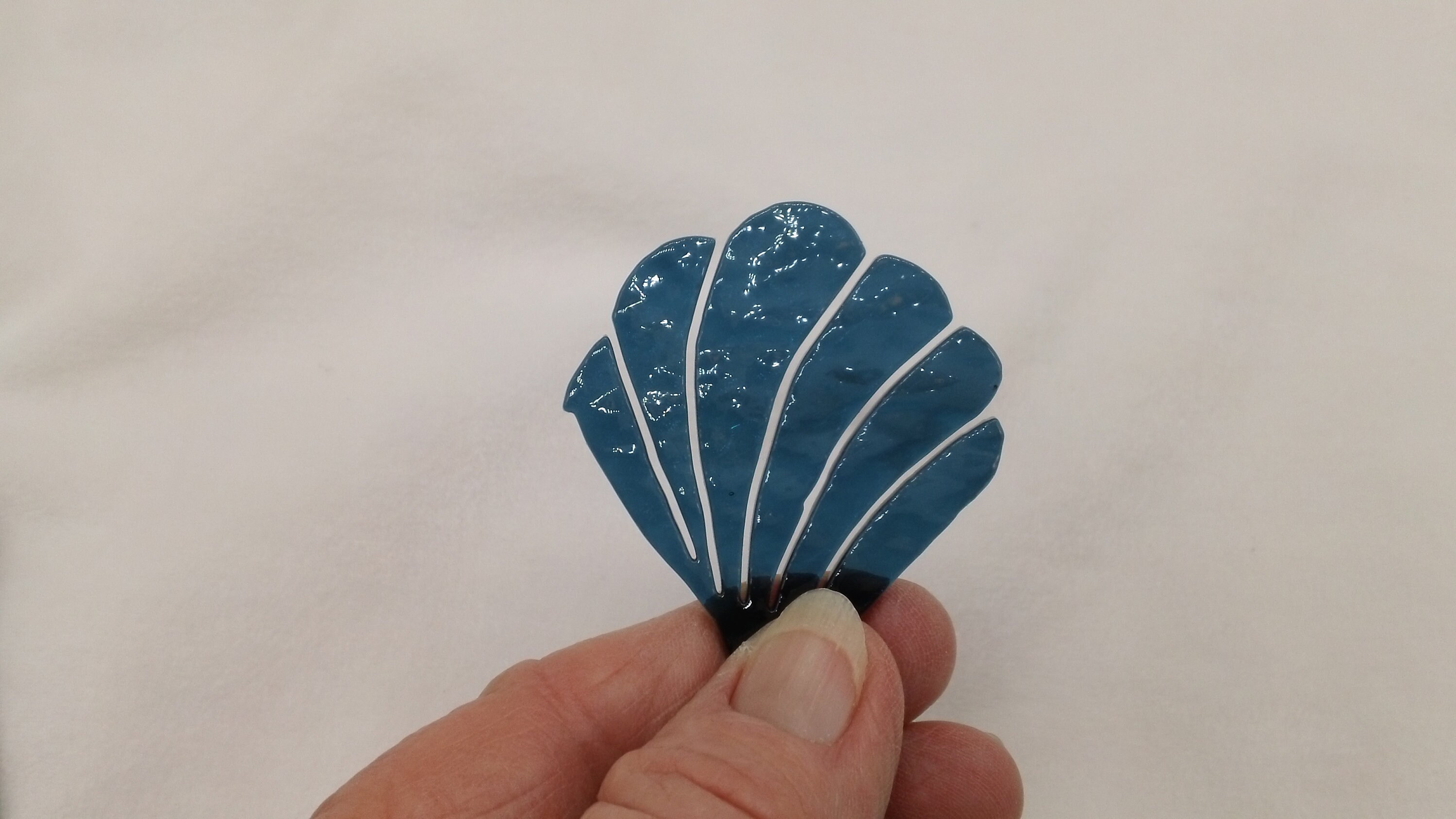 Mosaic Tile, Scallop Shell Tile, Stained Glass Mosaic Tile - Etsy