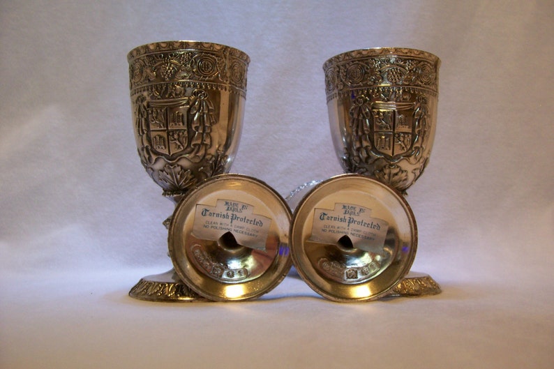 Corbell Silver Co. Silver Plate Goblets Miniature Goblets | Etsy