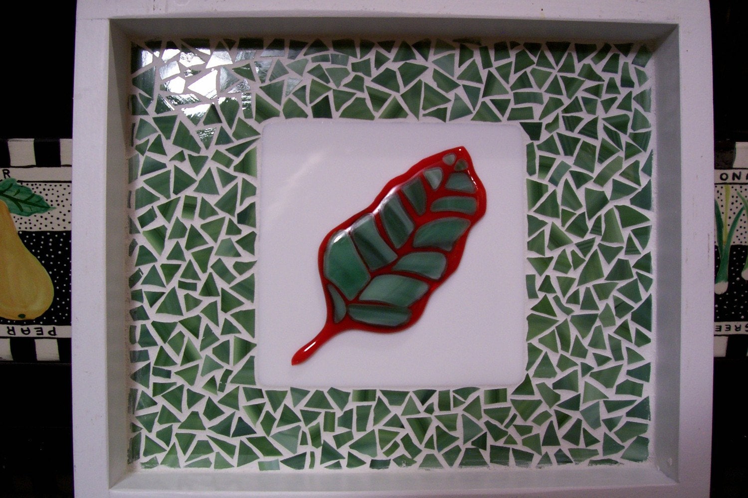 Mosaic, Leaf Plaque, Mosaic Leaf, Tile Leaf, Handmade - Etsy