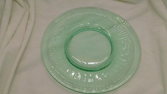 Uranium Glass Sandwich Plate Vintage Uranium Glass Plate | Etsy