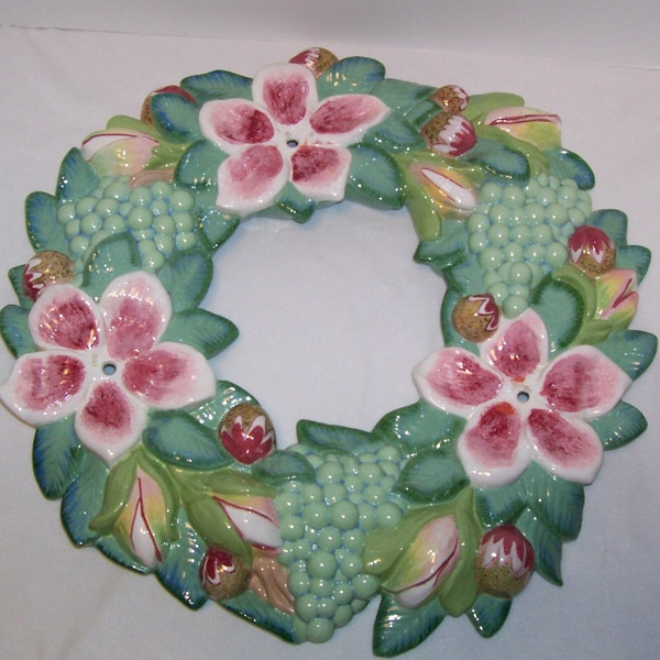 Ceramic Wreath - Etsy