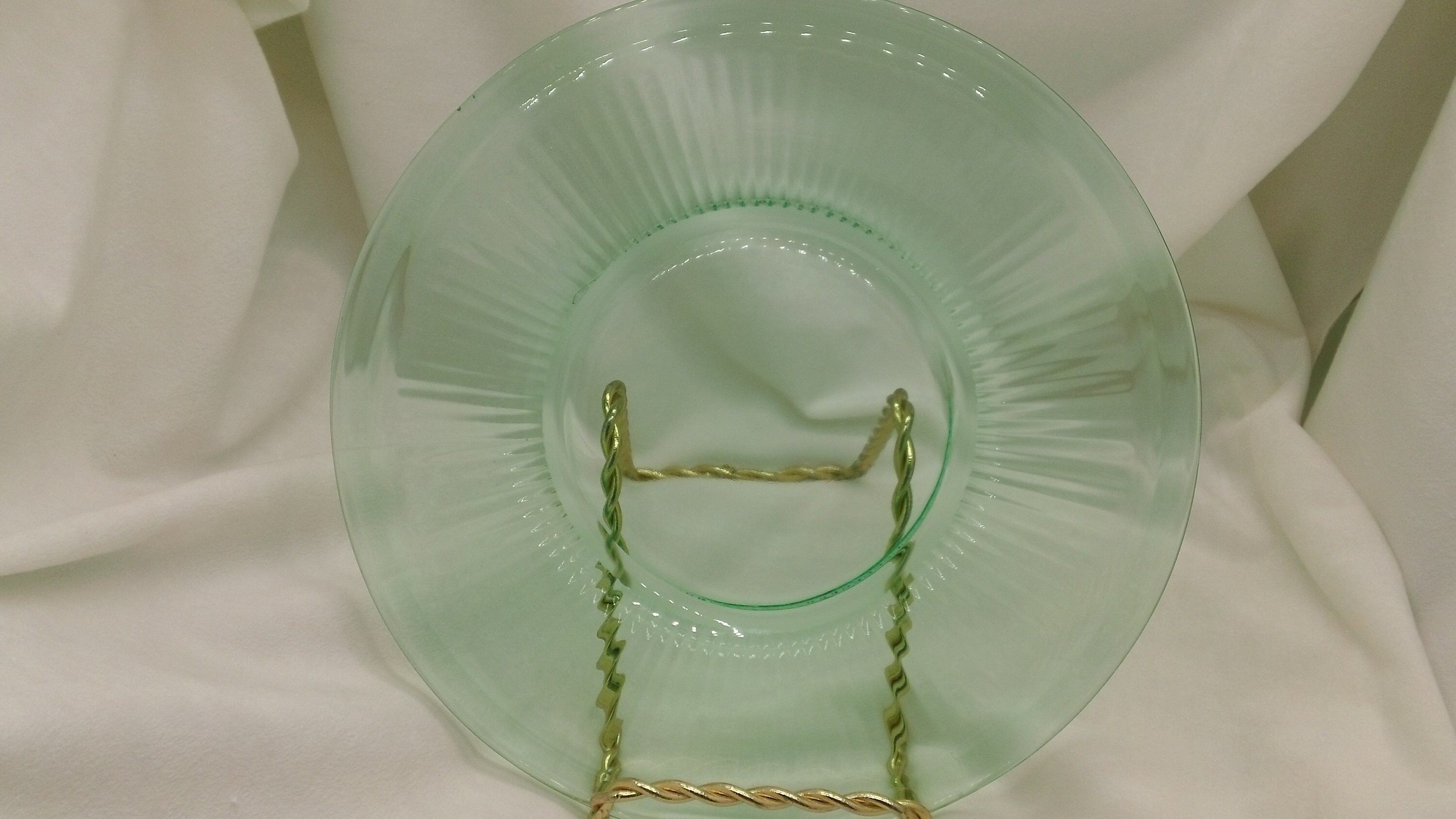 Uranium Glass, Sandwich Plate, Vintage Uranium Glass Plate - Etsy