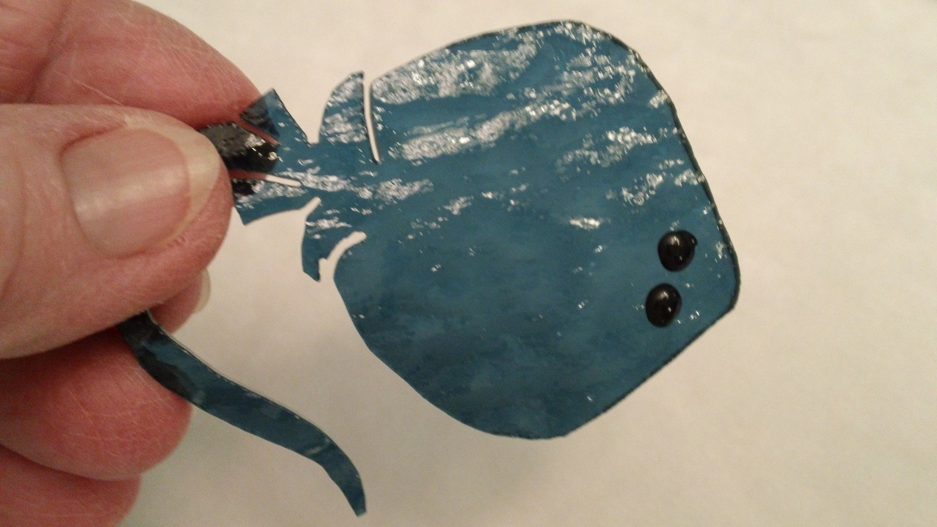 Fused Glass, Stingray, Tropical Fish, Blue Green Stingray - Etsy