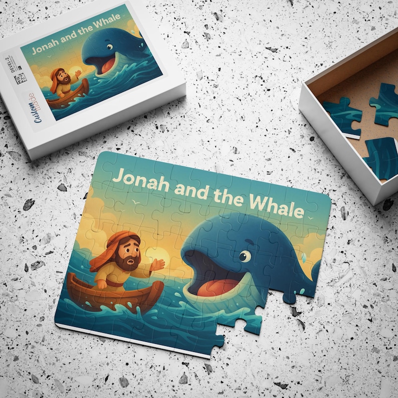Bible Story Puzzles Jonah and the Whale Puzzle for Kids Ages 4 and Up ...