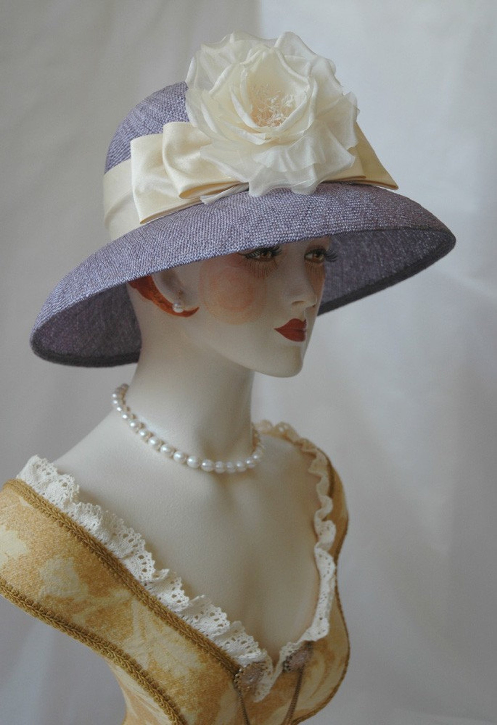 Ladies Straw Hat, Lavender Hat - Etsy