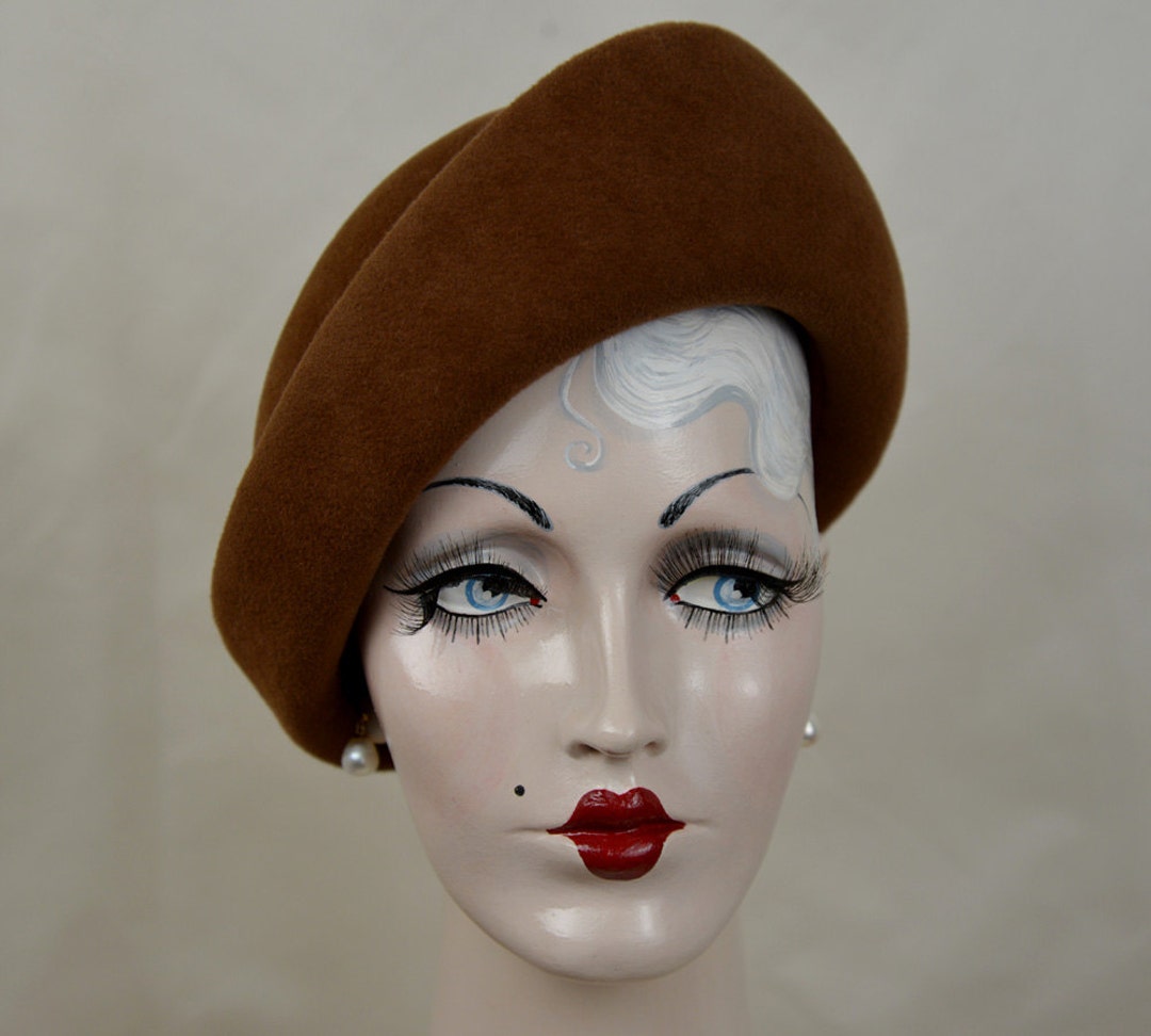 Ladies Bronze Toque Felt Hat - Etsy