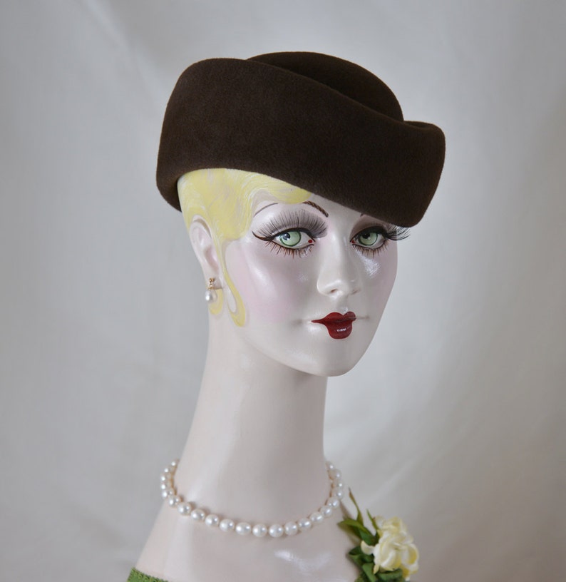 Elegant Felt Hat, Ladies Toque Hat, Fall/winter Hat - Etsy