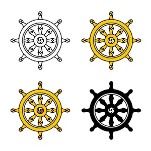 Dharmachakra SVG, Chakra Wheel PNG, Buddhism Tattoo Clipart - Etsy