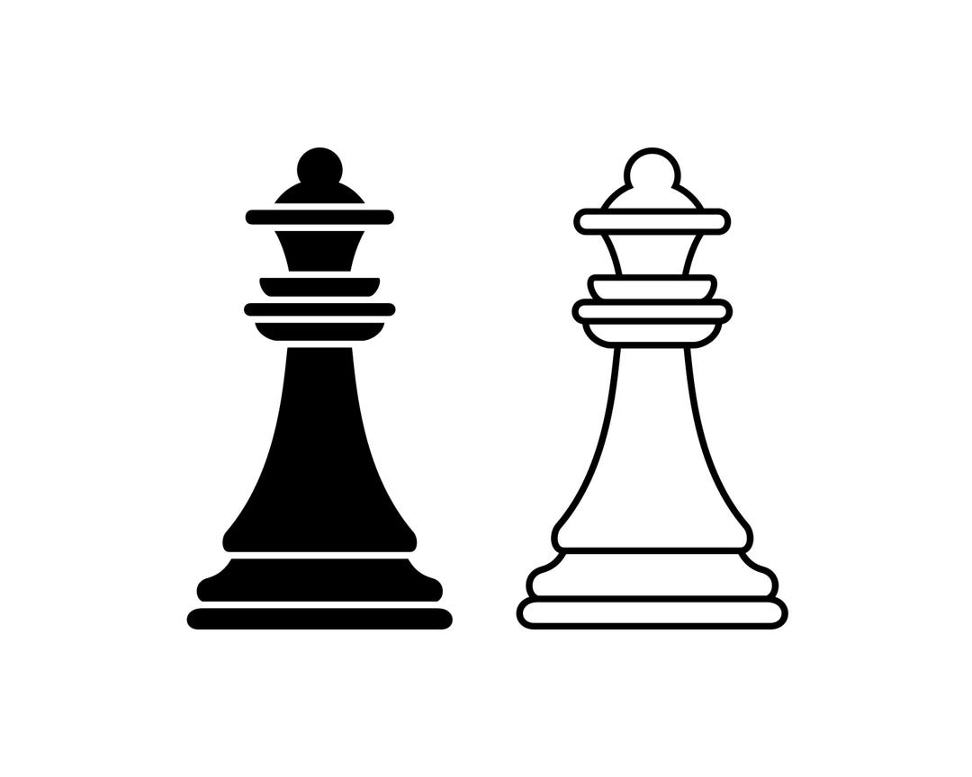 Queen Chess Piece SVG, Chess Vector PNG, Gift T-shirt Design - Etsy