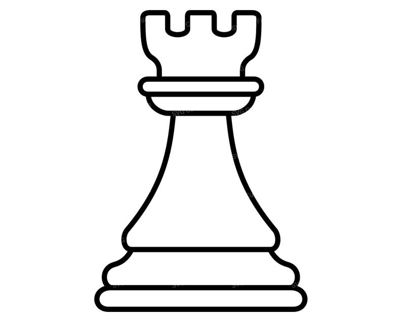 Rook Chess Piece SVG, Chess Vector PNG, Gift T-shirt Design - Etsy