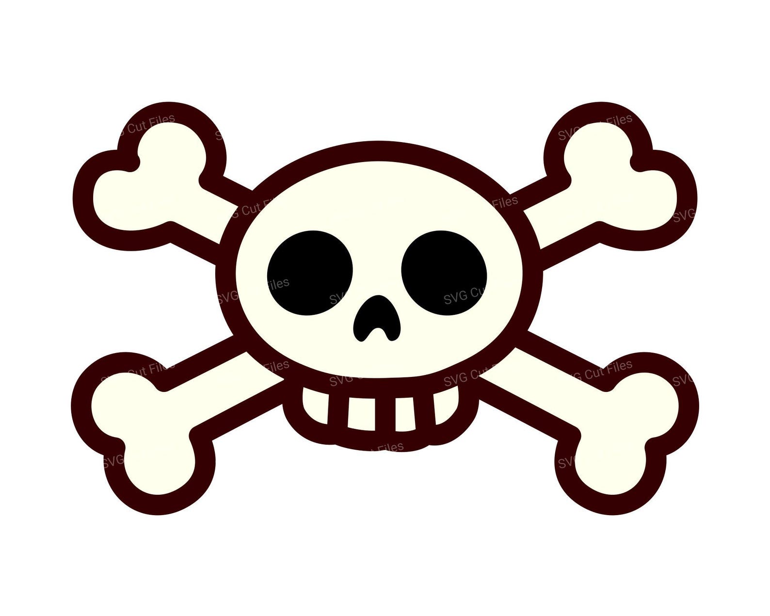 Pirate Skull Bones SVG, Shirt Pirate Head PNG, Vector Clipart - Etsy