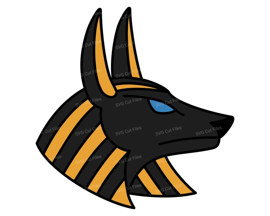 Anubis Head SVG, Ancient Egypt Files for Cricut, Tattoo Cross PNG ...