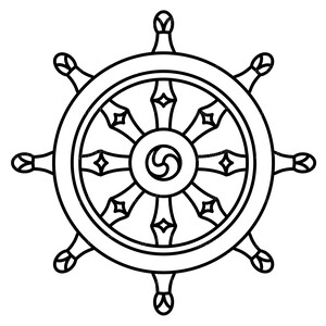 Dharmachakra SVG, Chakra Wheel PNG, Buddhism Tattoo Clipart - Etsy