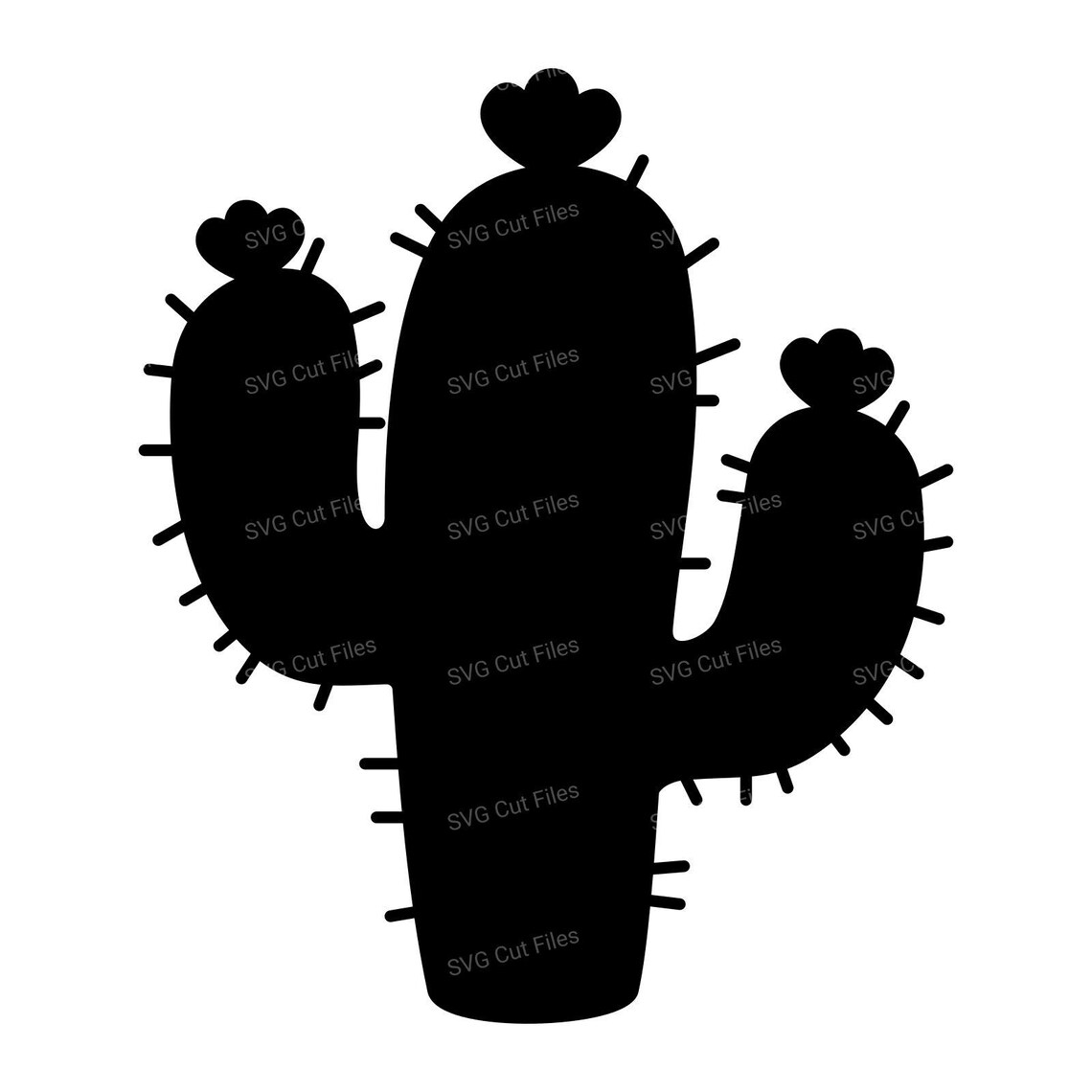Texas Cactus SVG, Saguaro Cacti Clipart, Succulent PNG Print - Etsy