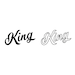 King Sign SVG Files, Her King Wedding Shirt Design - Etsy