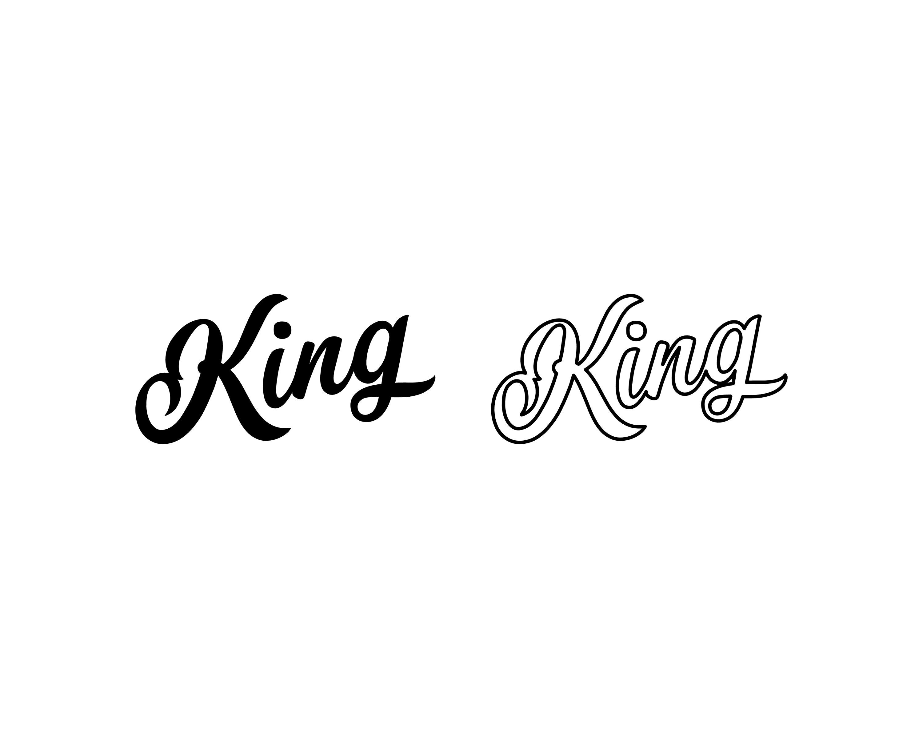 King Sign SVG Files, Her King Wedding Shirt Design - Etsy