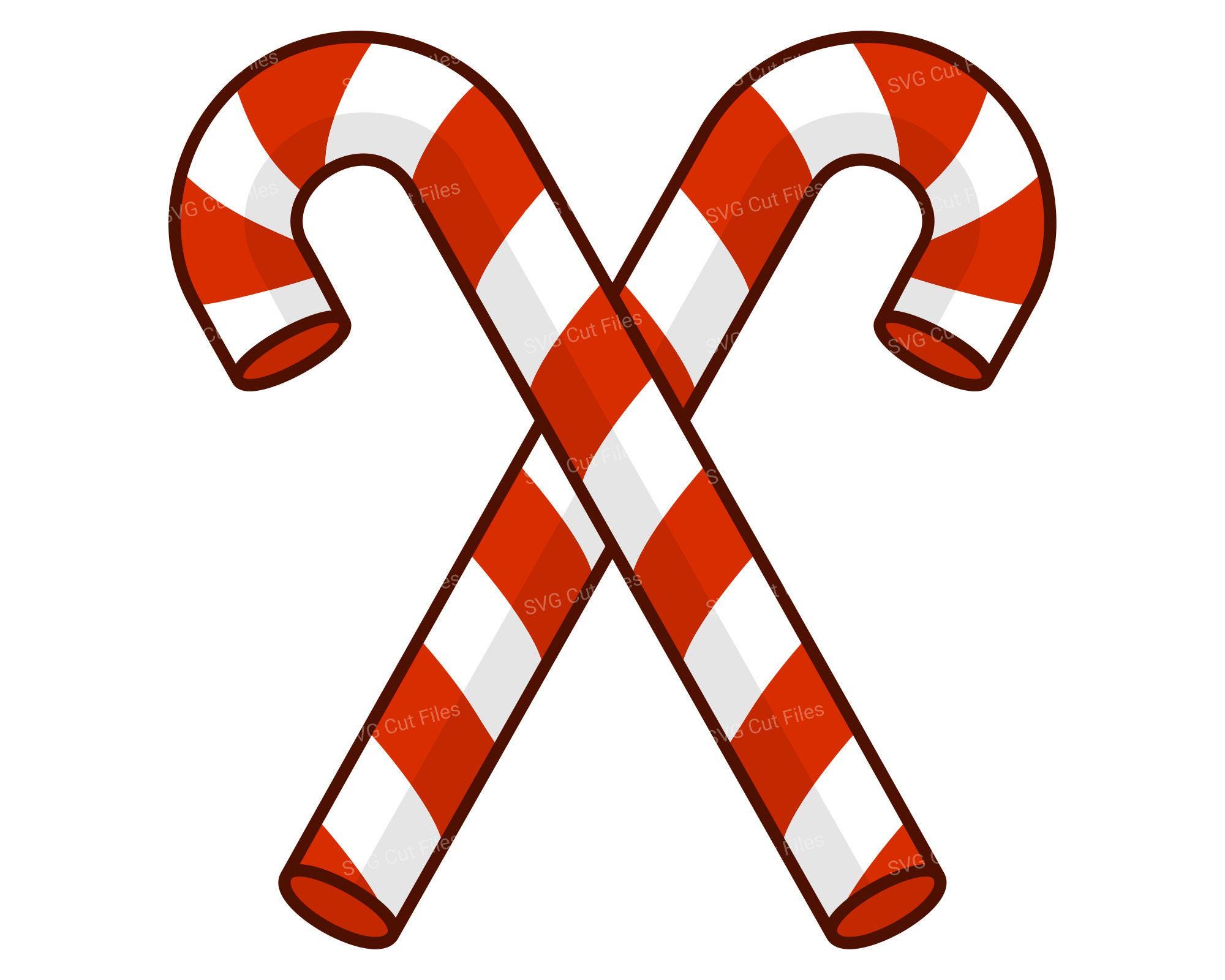 Christmas Candy SVG, Peppermint Canes PNG Clipart, Holiday T-shirt ...