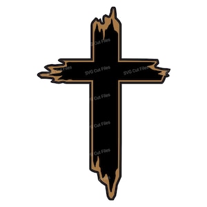 Distressed Cross SVG, Layered Faith Cross Files, Shirt PNG Clipart for ...