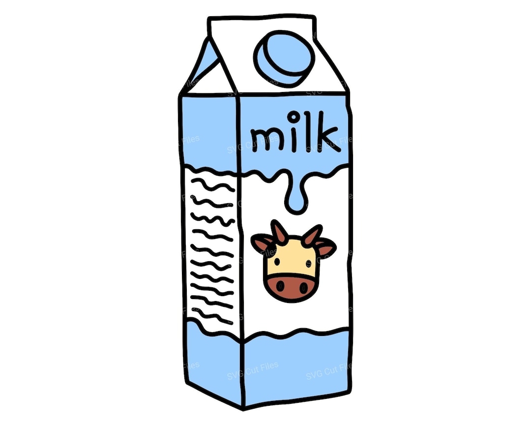 Milk Carton SVG, Vector Milk Box Clipart, Farmhouse Logo PNG T-shirt - Etsy