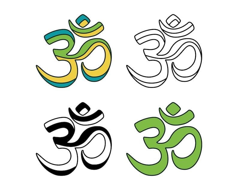 Om SVG, Hinduism Aum PNG, Mantra Tattoo Clipart - Etsy