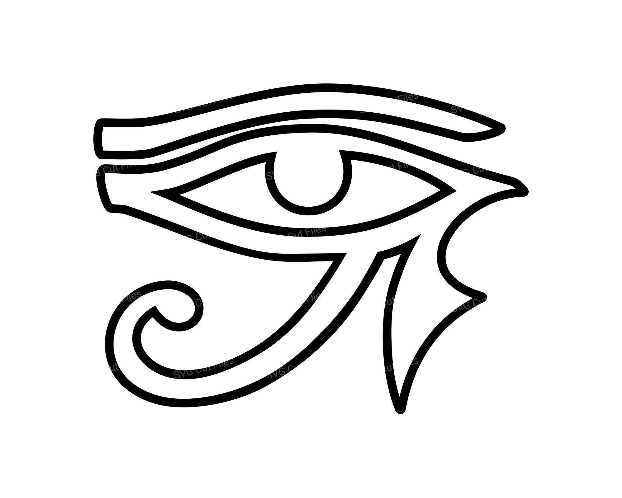 Eye of Horus SVG, Ancient Egypt Files for Cricut, Third Eye Tattoo PNG ...