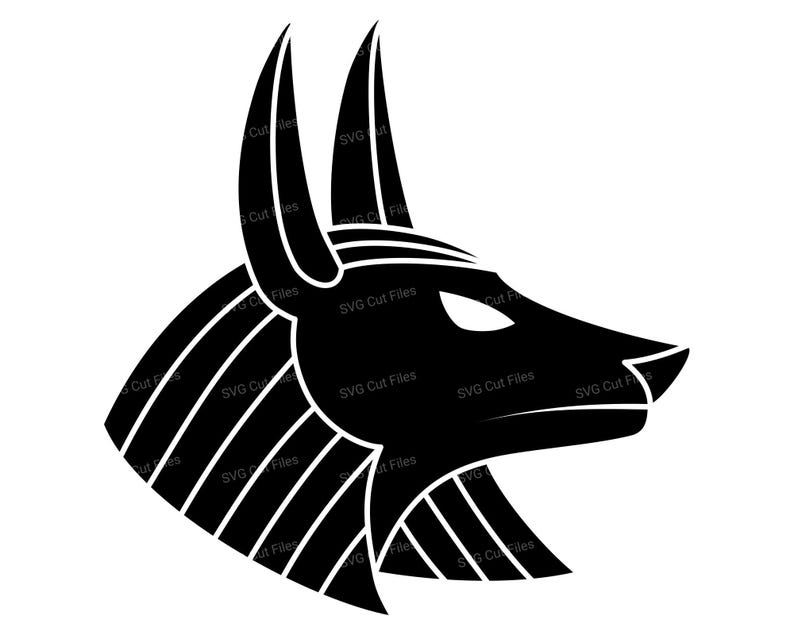 Anubis Head SVG, Ancient Egypt Files for Cricut, Tattoo Cross PNG ...