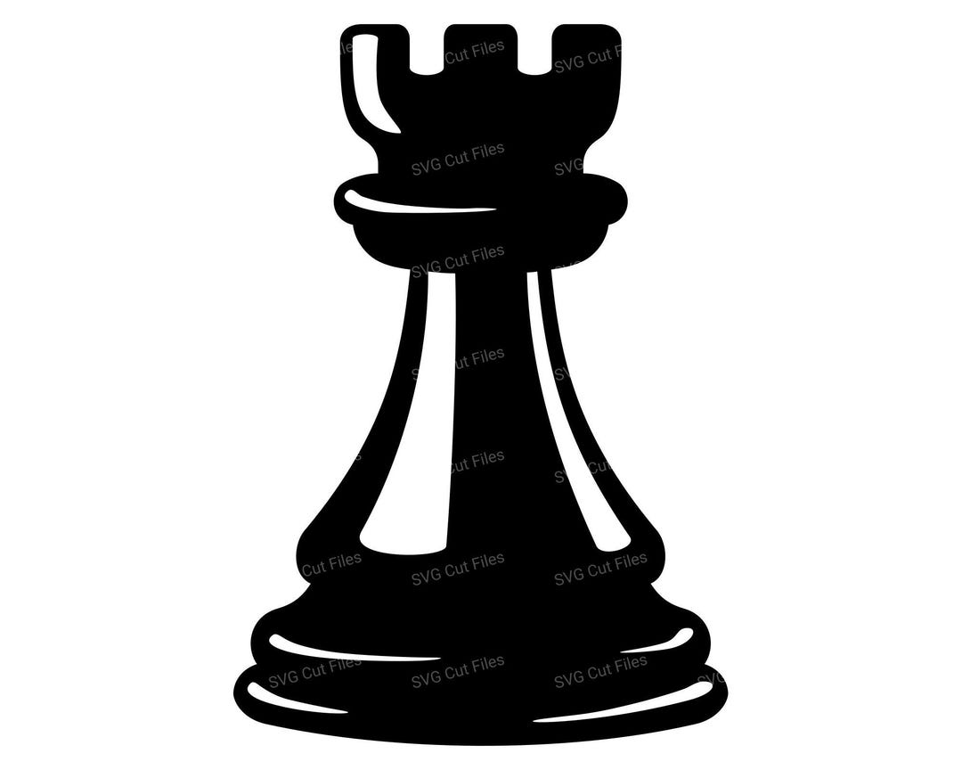 Rook Chess Piece SVG, Chess Vector PNG, T-shirt Design Files for Cricut ...