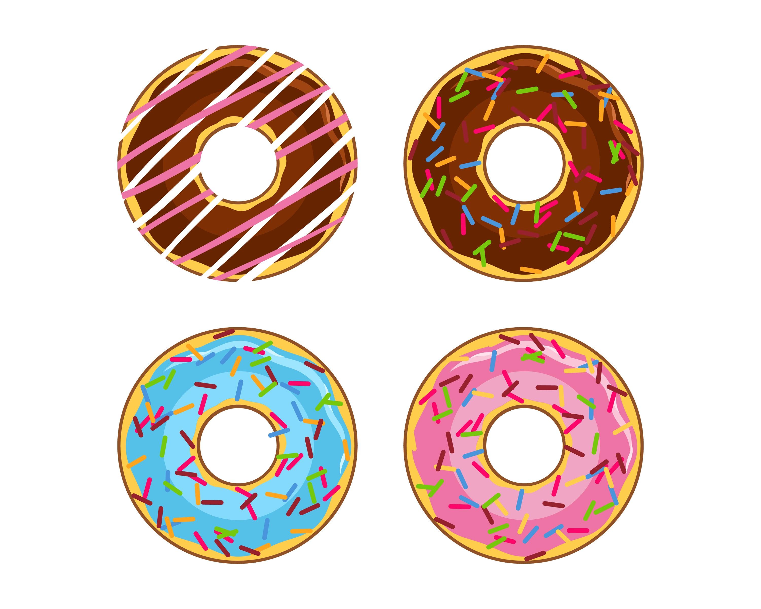 Donut SVG Bundle, Sweet Doughnut PNG Clipart - Etsy