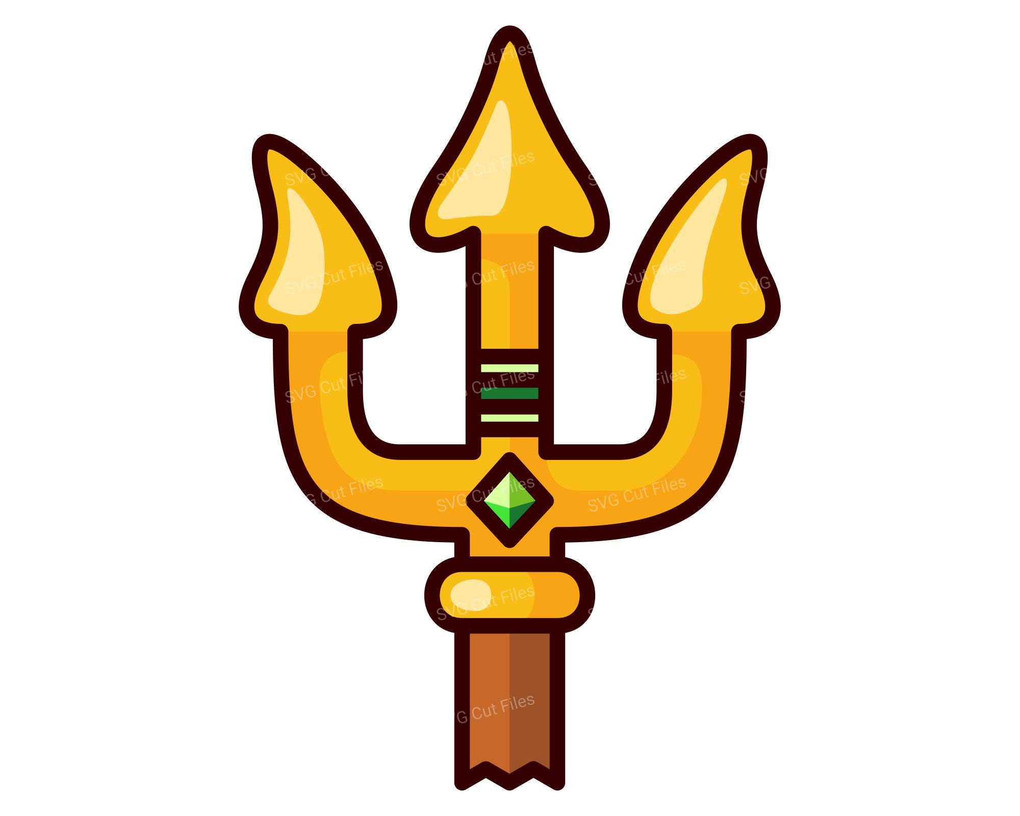 Poseidon's Trident Cartoon