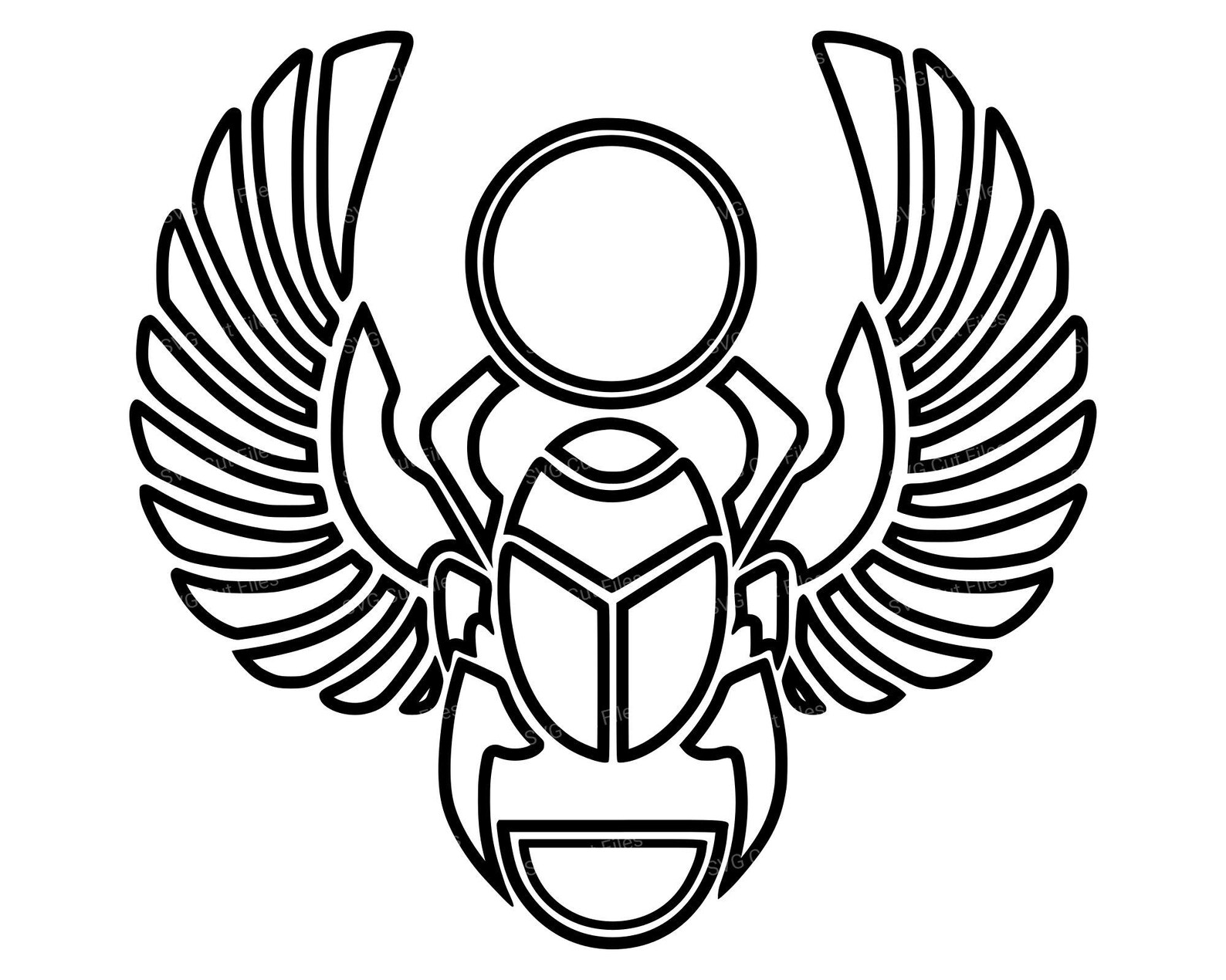 Scarab Beetle SVG Bundle, Ancient Egypt Tattoo, Printable PNG Clipart ...
