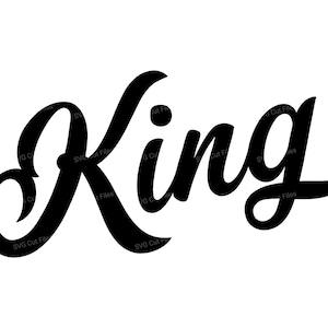 King Sign SVG Files, Her King Wedding Shirt Design - Etsy