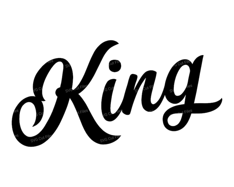 King Sign SVG Files, Her King Wedding Shirt Design - Etsy