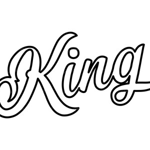 King Sign SVG Files, Her King Wedding Shirt Design - Etsy