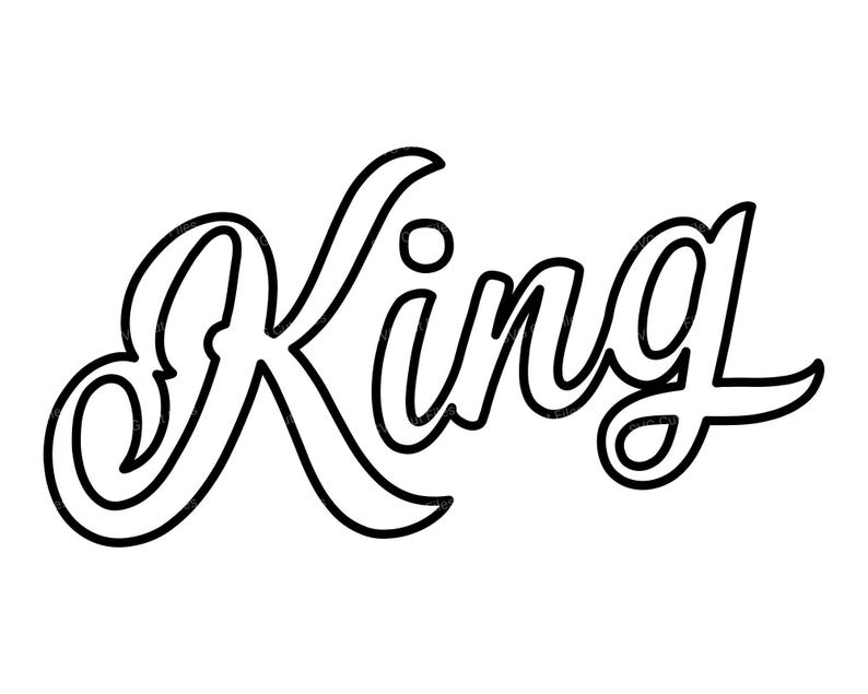 King Sign SVG Files, Her King Wedding Shirt Design - Etsy