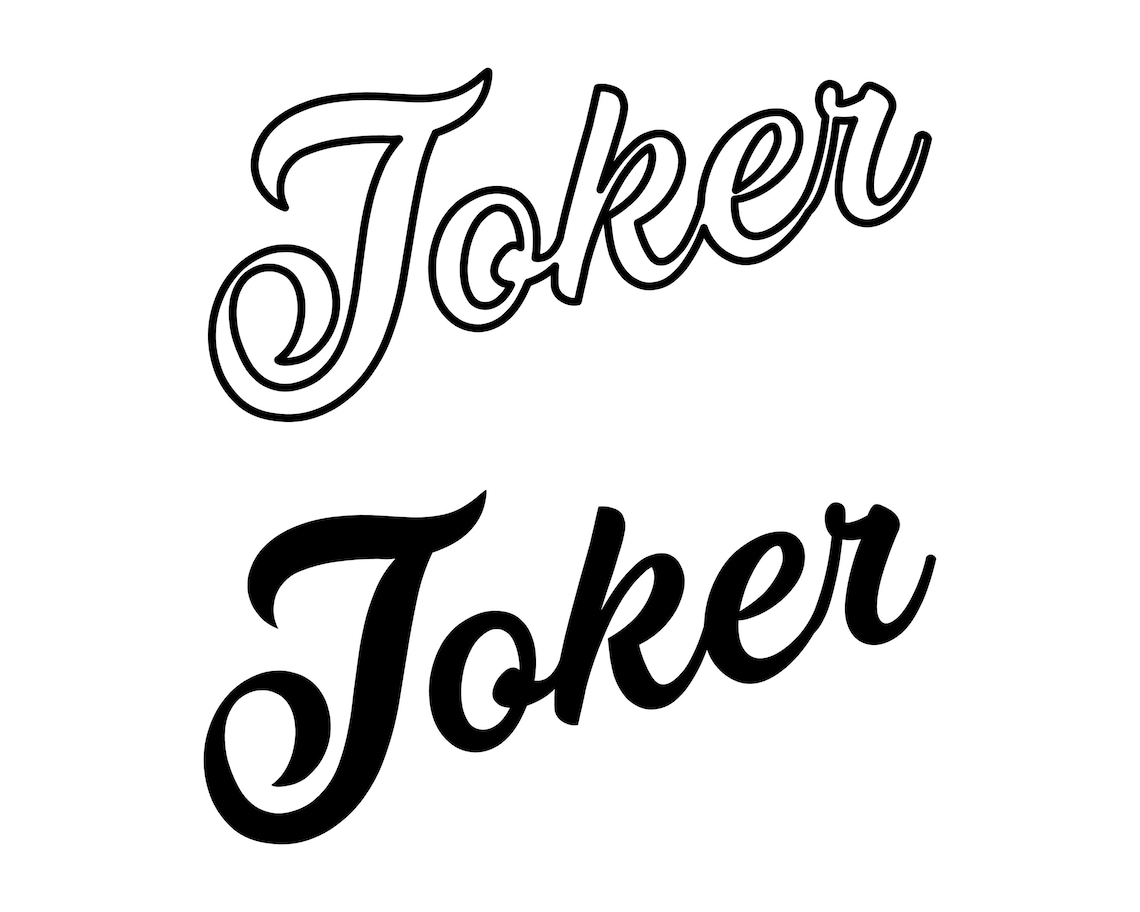 Joker Sign SVG, Printable Joker PNG Clipart, Shirt Design - Etsy