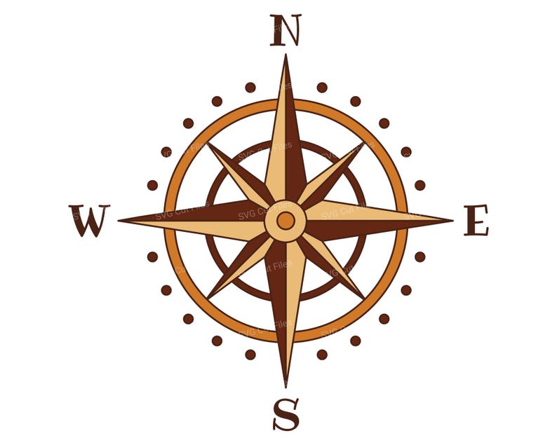 Compass Rose SVG Bundle, Nautical Compass Star Clipart, Digital ...