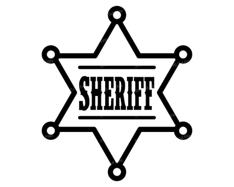 Sheriff Badge SVG, Texas Ranger PNG, Police Digital Download - Etsy