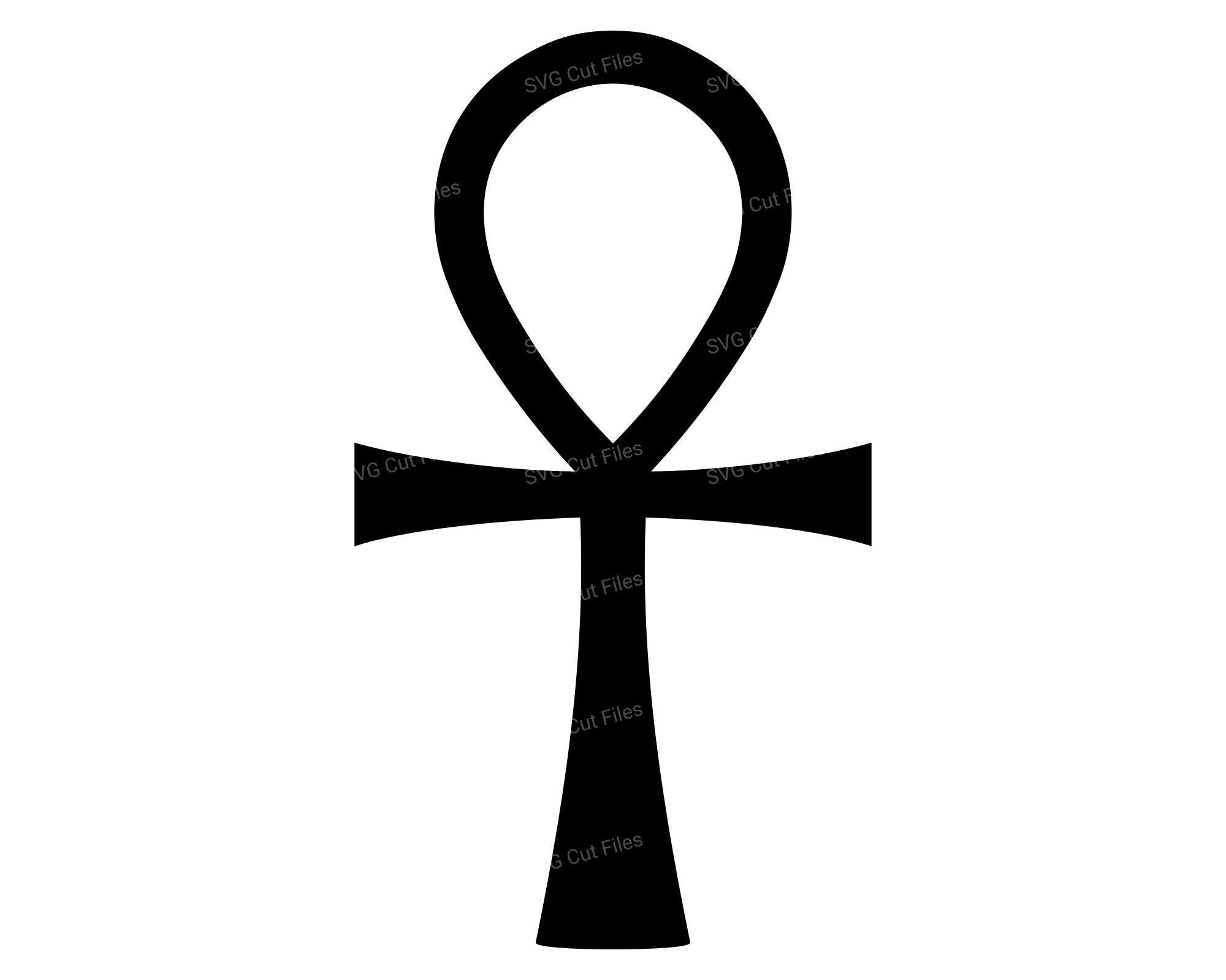 Egyptian Ankh SVG, Ancient Cross for Cricut, Tattoo PNG Clipart ...
