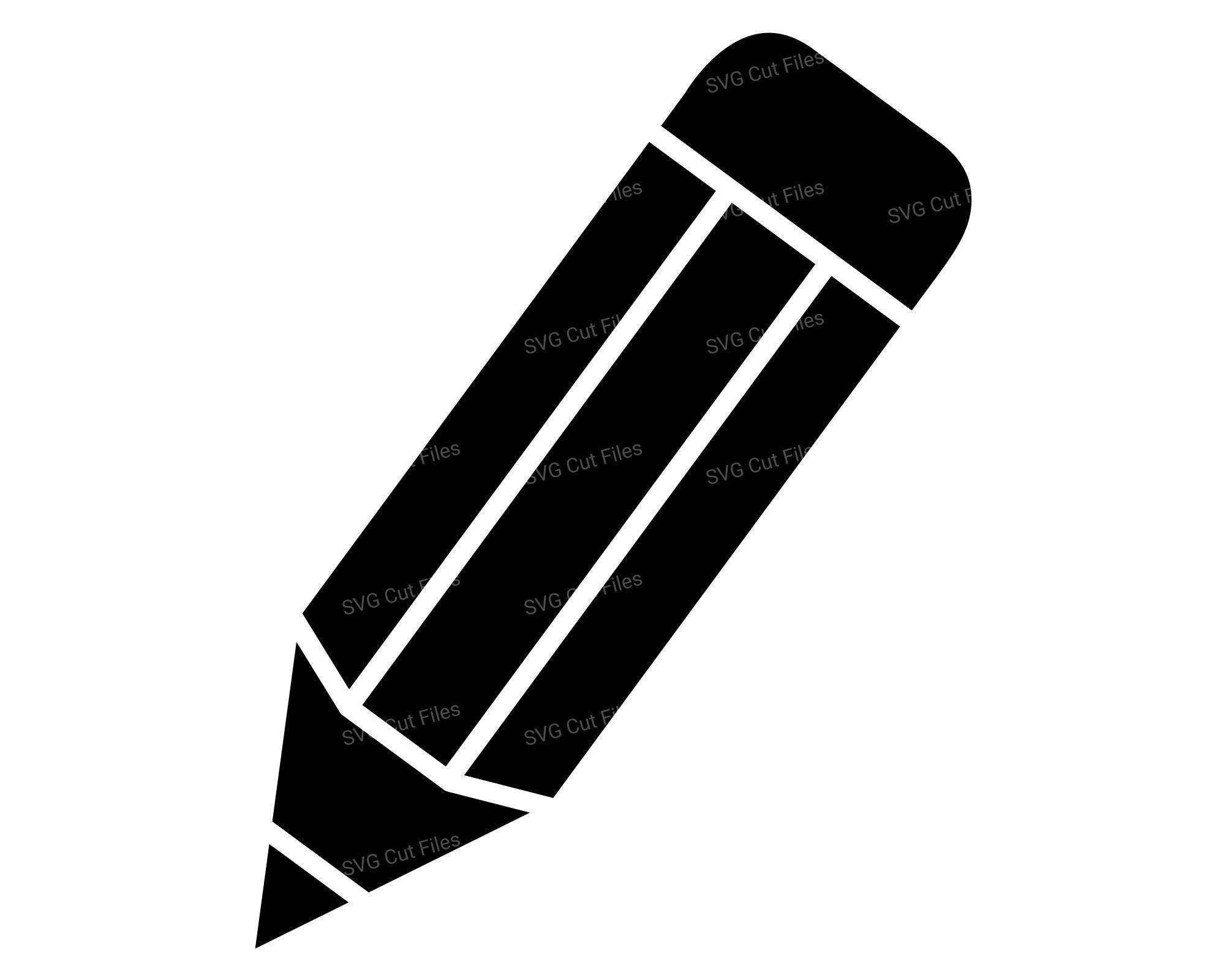 School Pencil SVG, Cute Pencil Outline Clipart, Teacher Pencil PNG - Etsy