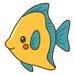 Cute Angelfish SVG, Cartoon Fish Clipart, Shirt PNG - Etsy