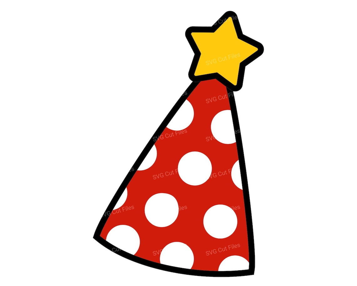 Birthday Hat SVG, Red Party Hat PNG, Bday Shirt Clipart - Etsy