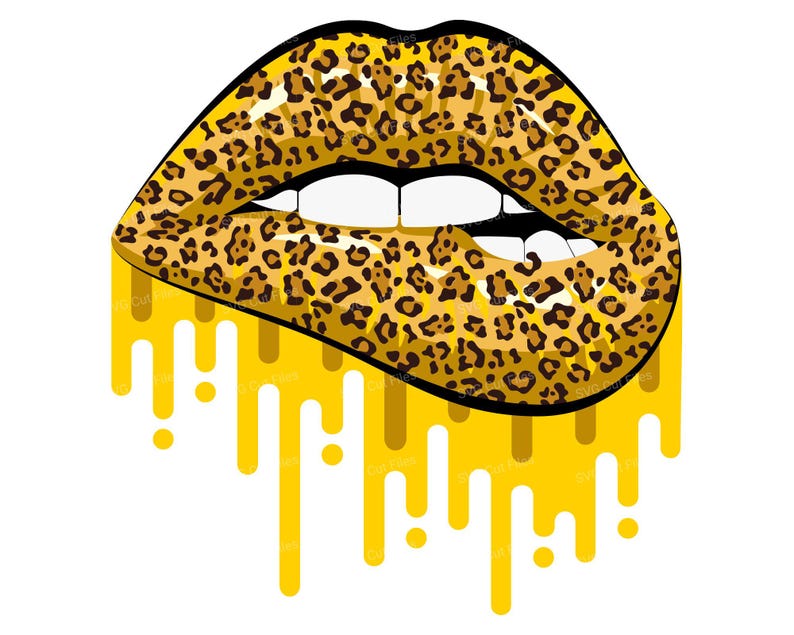 Leopard Lips SVG, Cheetah Dripping Lips SVG Bundle, Digital Download - Etsy