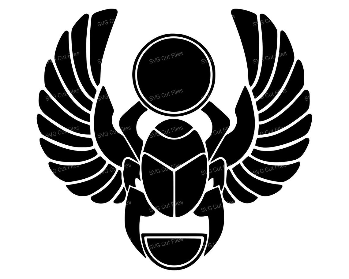 Scarab Beetle SVG Bundle, Ancient Egypt Tattoo, Printable PNG Clipart ...