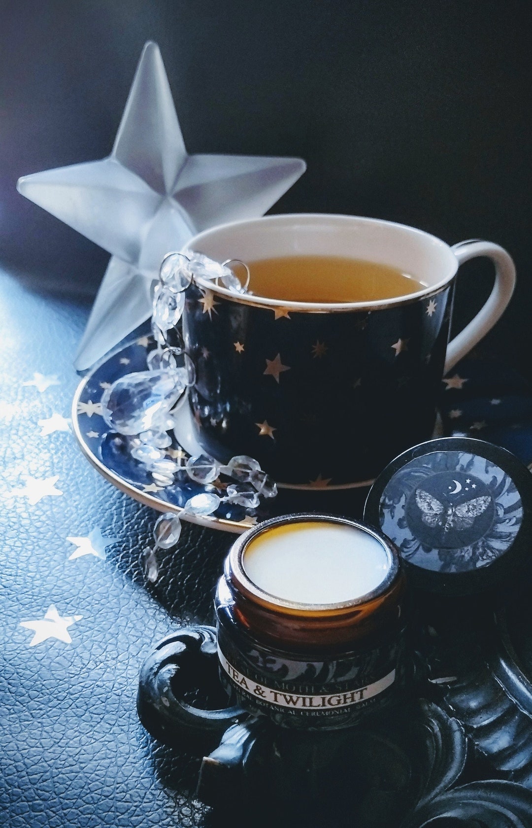 Tea & Twilight™ Natural Botanical Ceremonial Solid Perfume Balm -black ...
